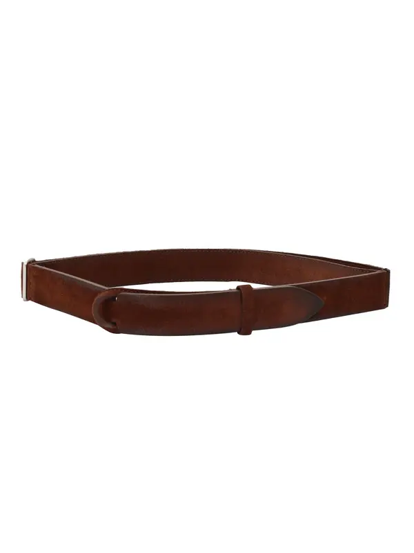 ORTIGNI Leather Belt - Red