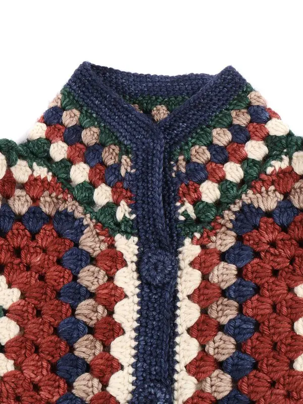 MISHA & PUFF Crochet Big Square Jacket