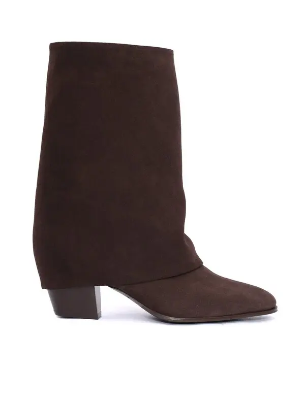 SERGIO LEVANTESI Tronchetto Prima56 Soft Ebano Ankle Boots - Red