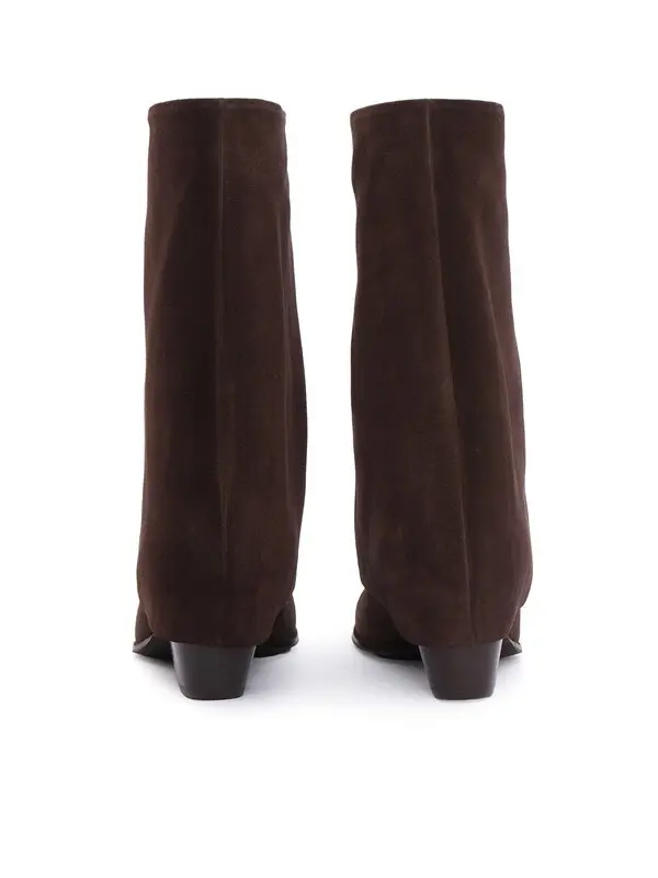 SERGIO LEVANTESI Tronchetto Prima56 Soft Ebano Ankle Boots - Red