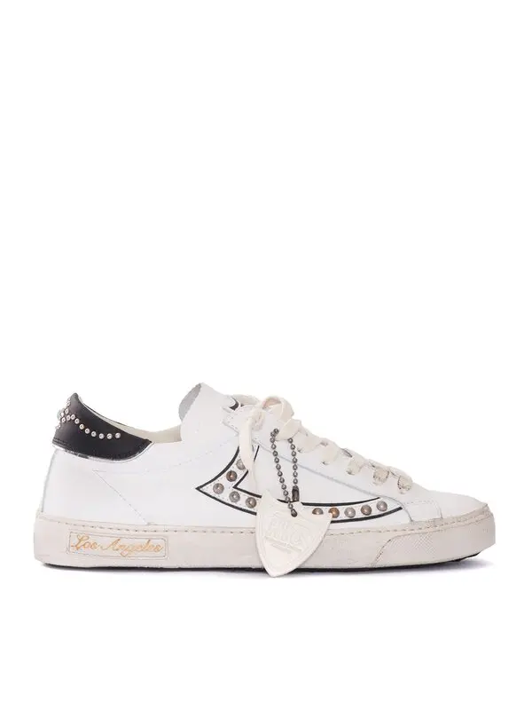 HTC LOS ANGELES Vipers Studded Shield Low Sneakers - White