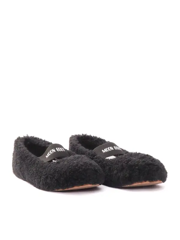 Moon Boot Ballerina Shearling - Red