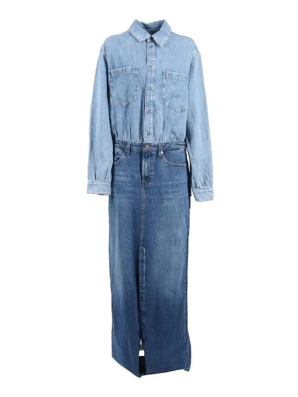 7 For All Mankind Mid-length Maxi Dress - Blu