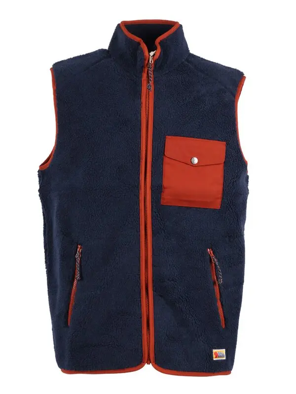 FJALLRAVEN KANKEN Vardag Pile Fleece Vest - Blu