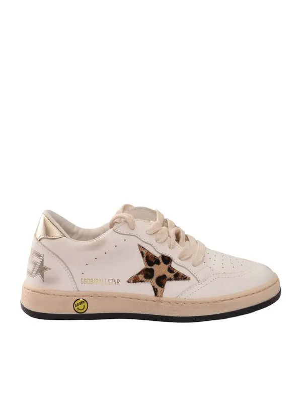 GOLDEN GOOSE Ball Star Leather Sneakers - White