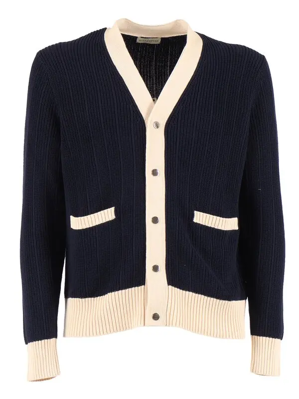 BALLANTYNE V-neck Cardigan - Blu