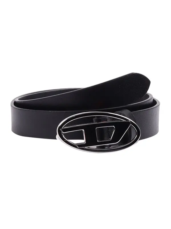 DIESEL® Oval D Logo B-1dr 25 Belt - Red