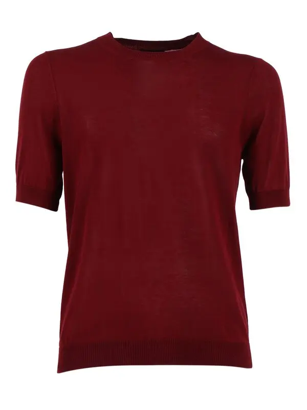BALLANTYNE Short Sleeve Pullover - Red