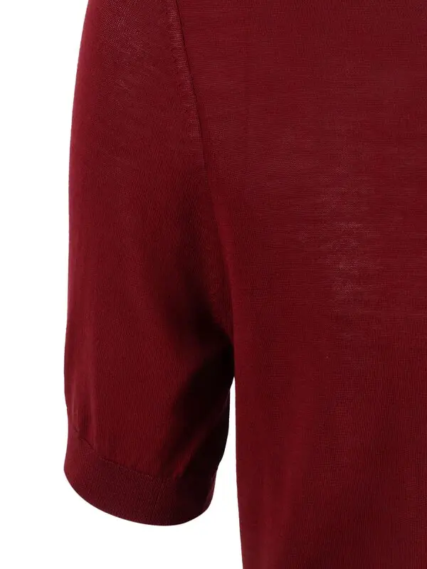 BALLANTYNE Short Sleeve Pullover - Red