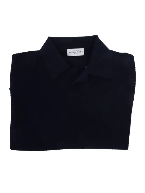 BALLANTYNE Short Sleeve Polo - Blu