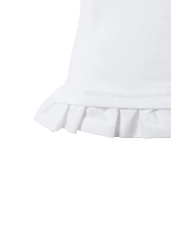 ROTATE BY BIRGER CHRISTENSEN Ruffle Hem Tank Top - White