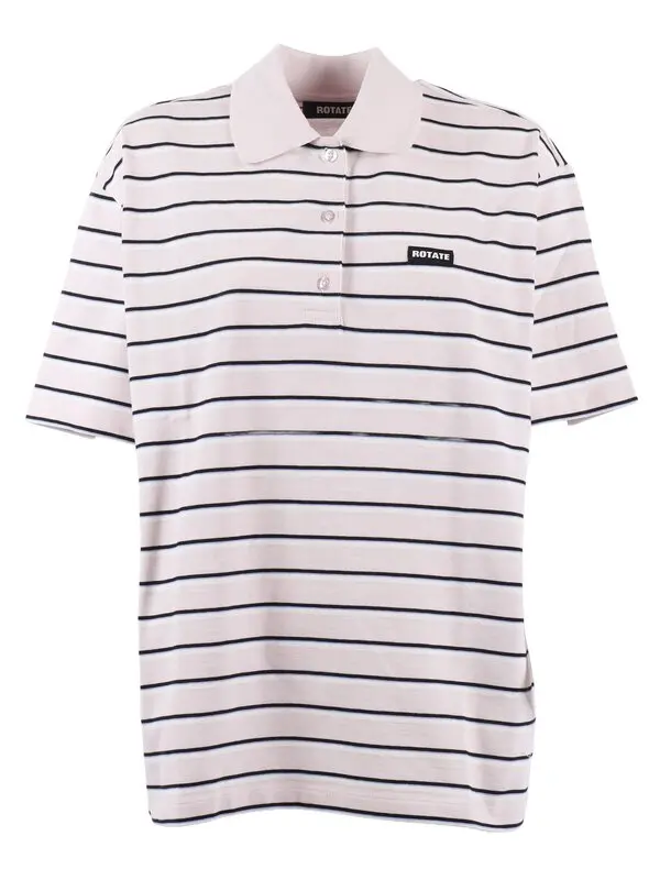 ROTATE BY BIRGER CHRISTENSEN Jersey Polo Shirt - Red