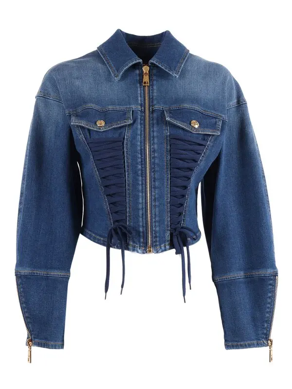 Elisabetta Franchi Jeans Jacket - Blu