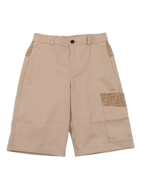 FENDI JR Gabardine Bermuda