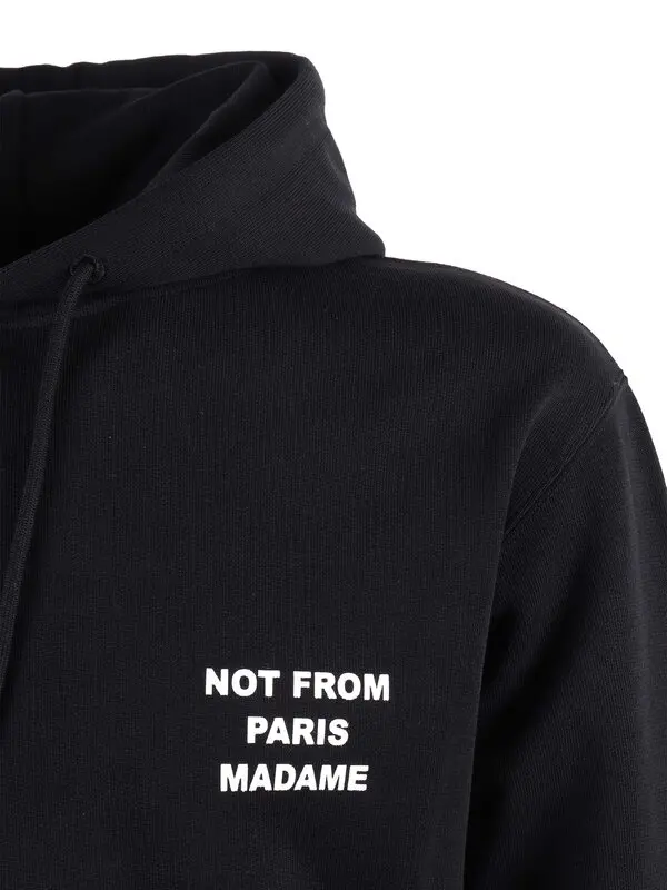 DR�LE DE MONSIEUR Bold Slogan Hoodie