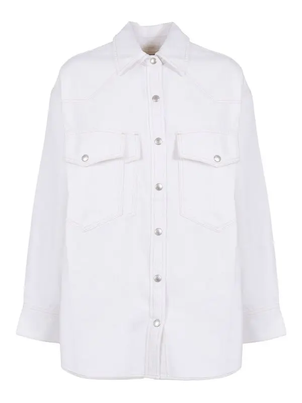 AGOLDE Lotta Western Shirt - White