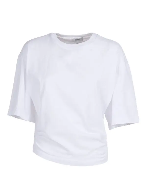 AGOLDE Shari Sculptural Tee - White