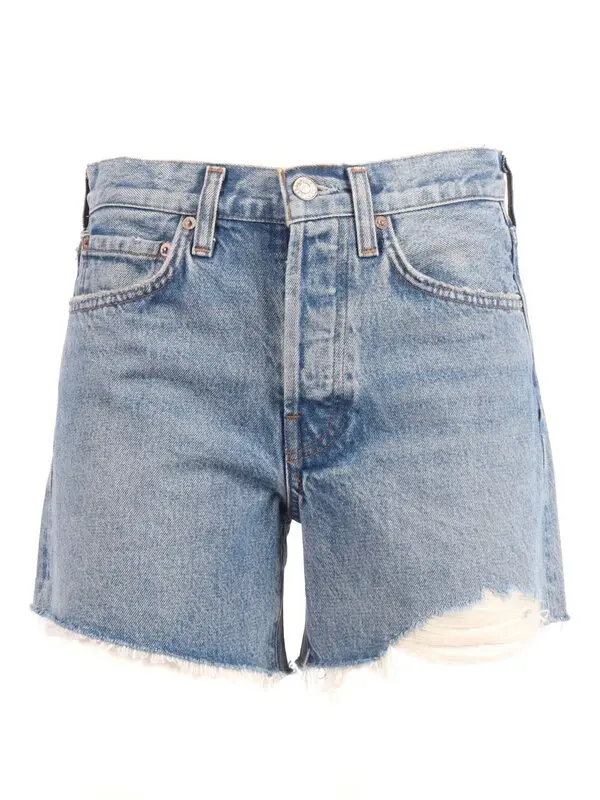 AGOLDE Parker Denim Shorts - Blu