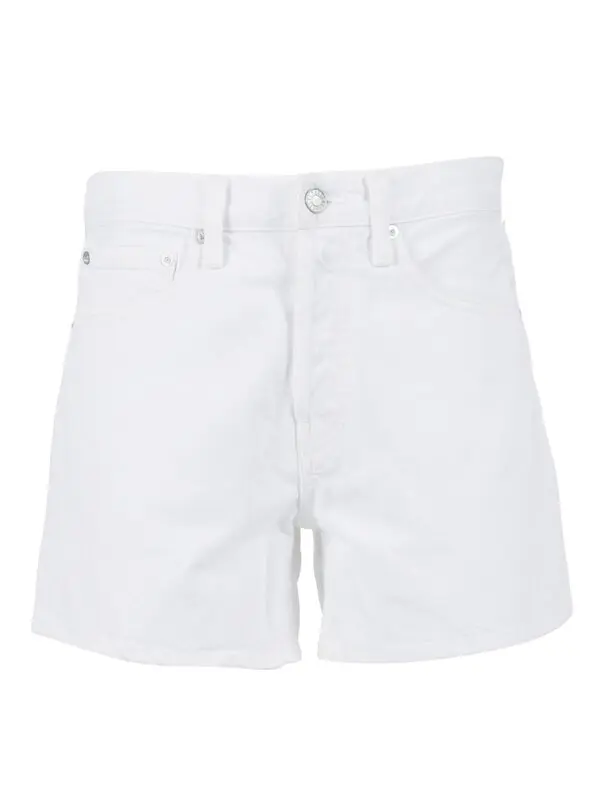 AGOLDE Parker Long Denim Short - White