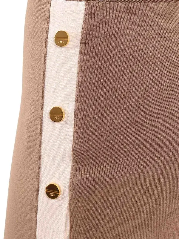 Elisabetta Franchi Knit Skirt With Belt