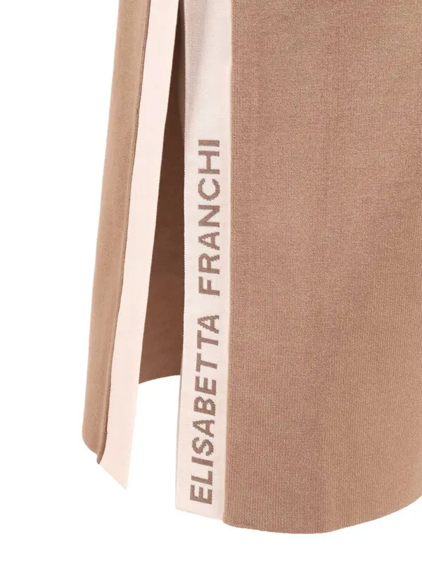 Elisabetta Franchi Knit Skirt With Belt