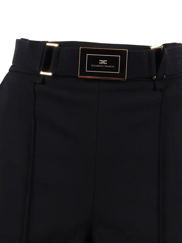 Elisabetta Franchi Short With Belt - Red