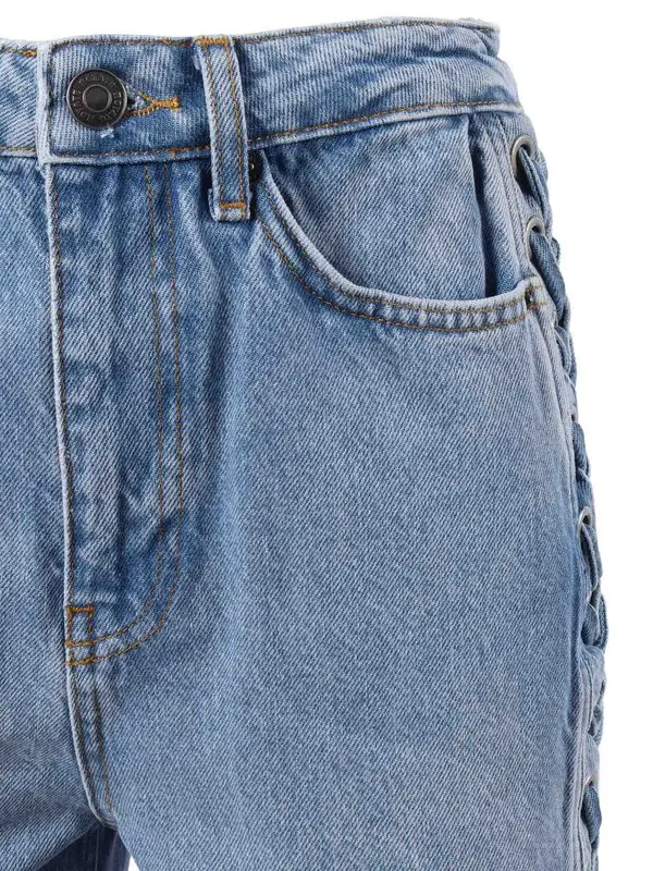 ROTATE BY BIRGER CHRISTENSEN Twisted Lacing Jeans - Blu