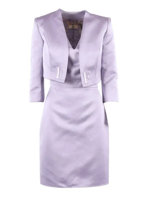 Elisabetta Franchi Abito Dress With Jacket