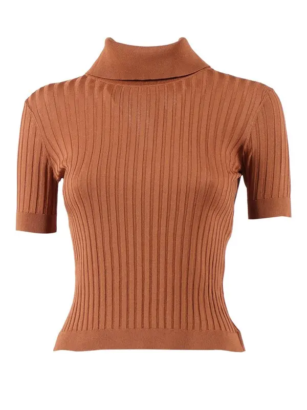 Elisabetta Franchi Tricot Knit Top - Red