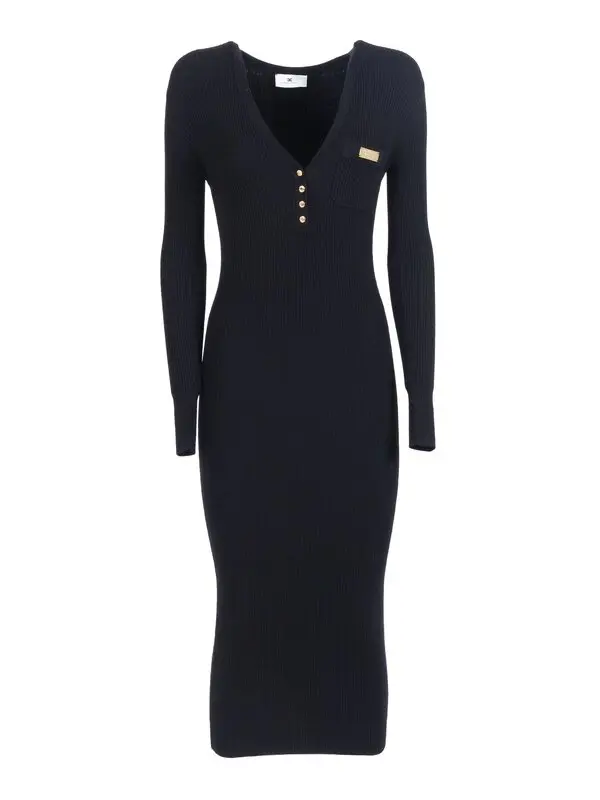 Elisabetta Franchi Knit Dress - Red