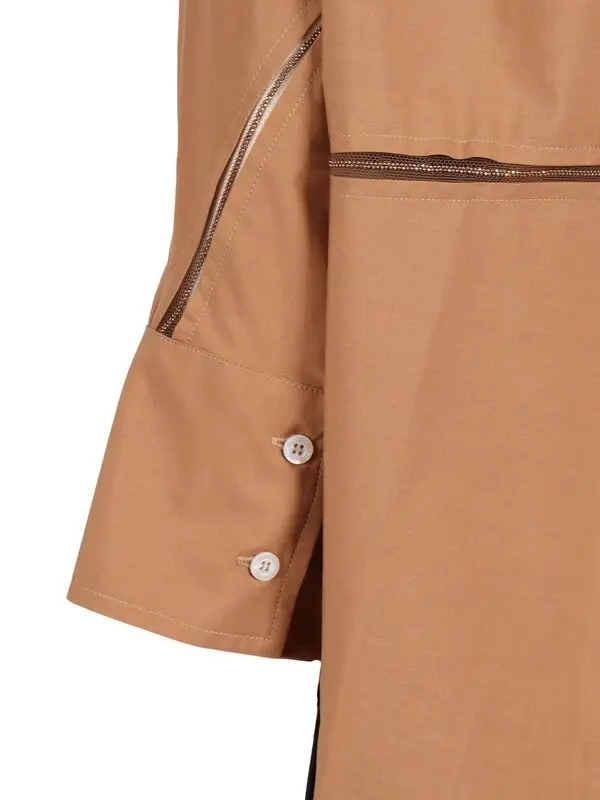 Fabiana Filippi Cropped 3/4 Sleeve Poplin Shirt