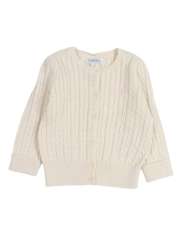 Polo Ralph Lauren Cable Knit Cardigan - White