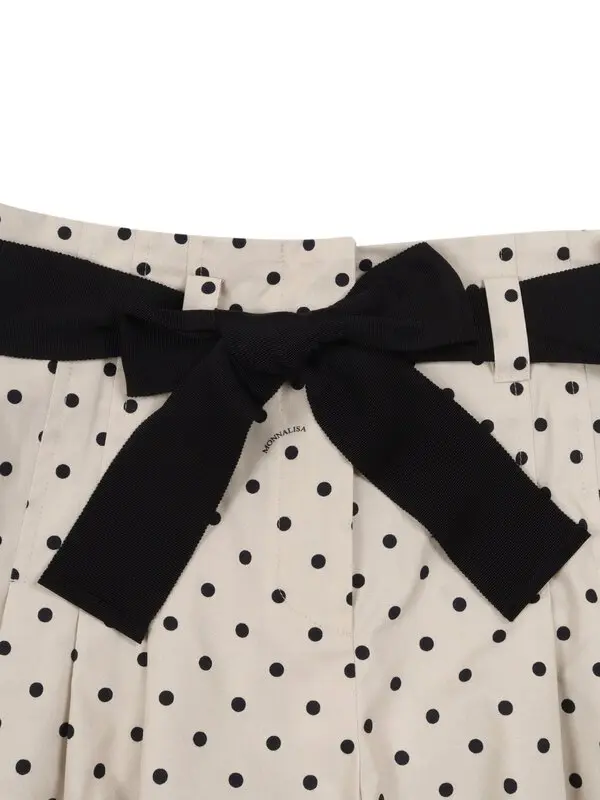 Monnalisa Polka Dot Poplin Shorts