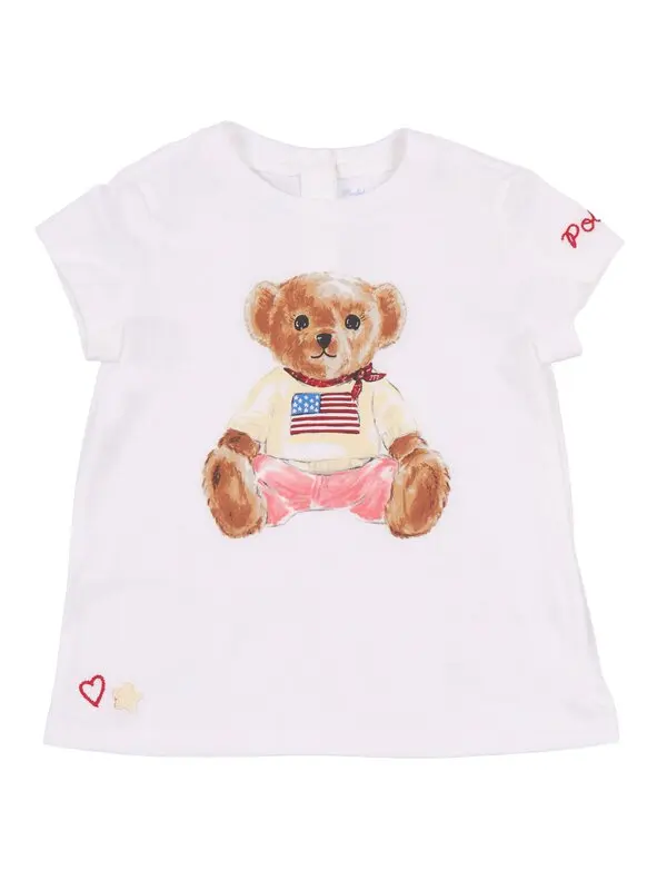 Polo Ralph Lauren Bear Tee Knit Shirt - White