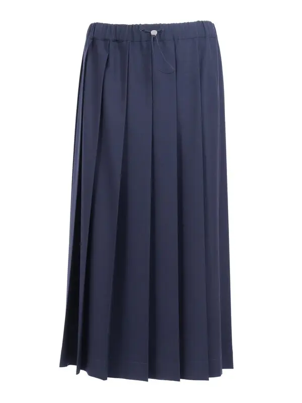 Fabiana Filippi Pleated Skirt With Elasticated Waistband - Blu