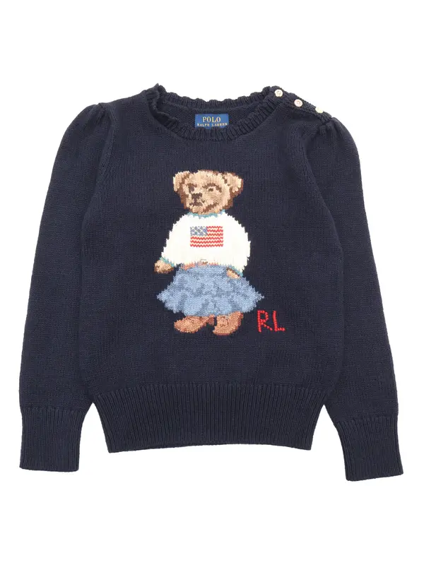 Polo Ralph Lauren Iconic Bear Tops Sweater - Blu