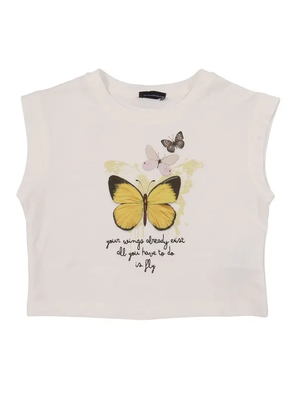 Monnalisa Cropped Milano Tee - Other