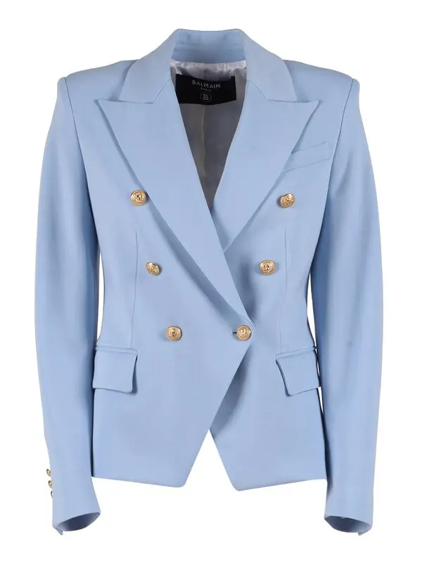 Balmain Knit Jacket - Blue
