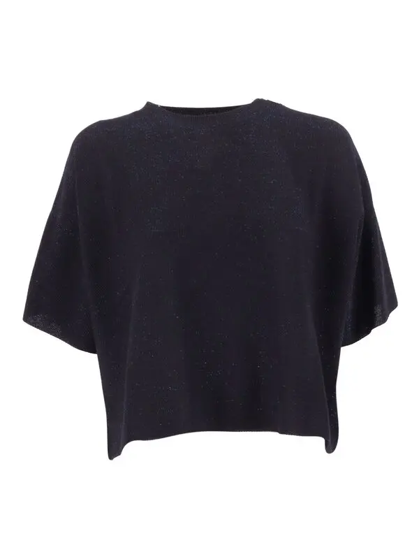 Fabiana Filippi Organic Cotton Maxi T-shirt - Blu