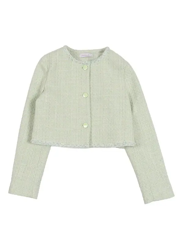 Monnalisa Bon Ton Boucle Bolero - Green