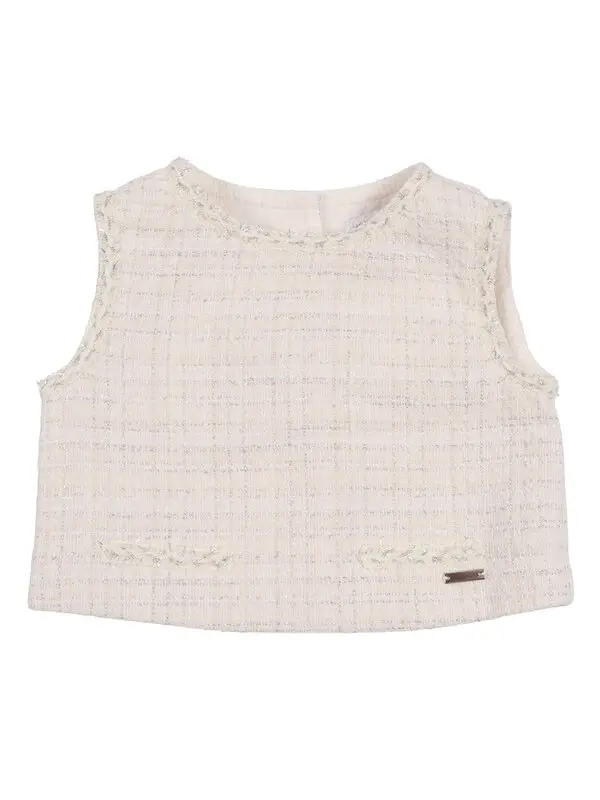 Monnalisa Bon Ton Boucle Melange Top - Other