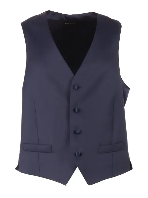 LUIGI BIANCHI Gilet Drop S - Blu