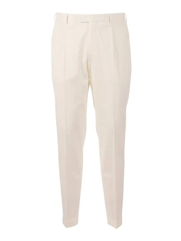 PT TORINO Master Pleated Trousers - White
