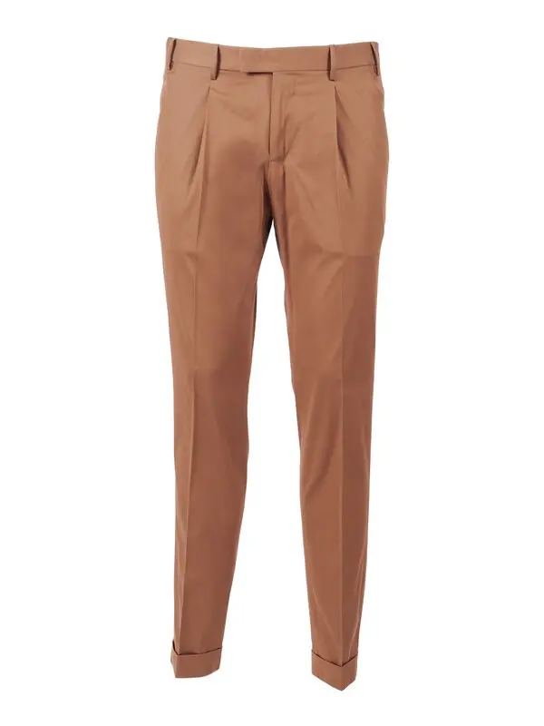 PT TORINO Pleated Trousers With Flap Back Pockets - Other