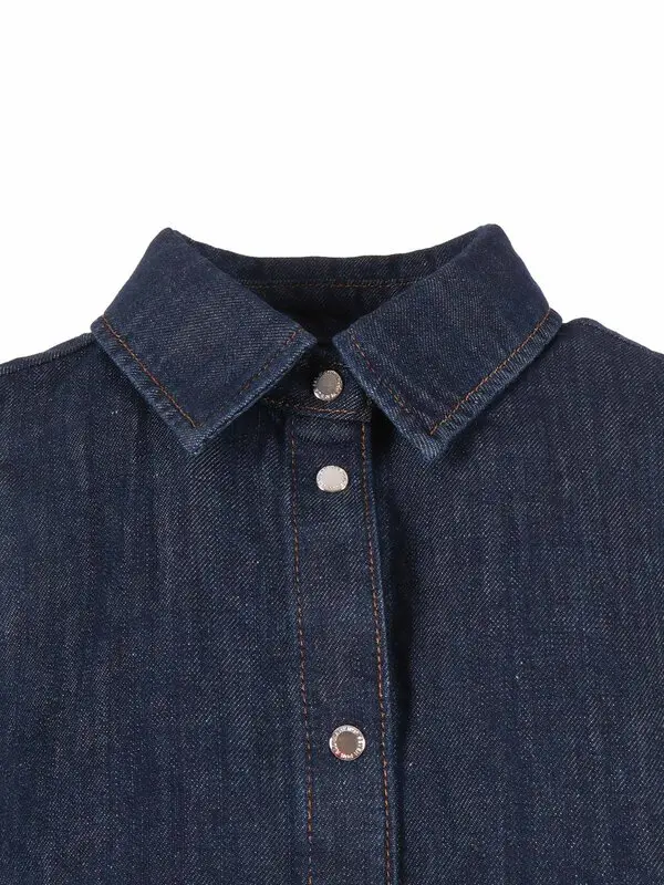 7 For All Mankind Sleeveless Shirt - Blu