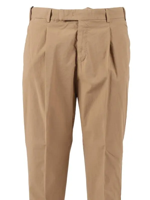 PT TORINO Pleated Trousers With Turn Up