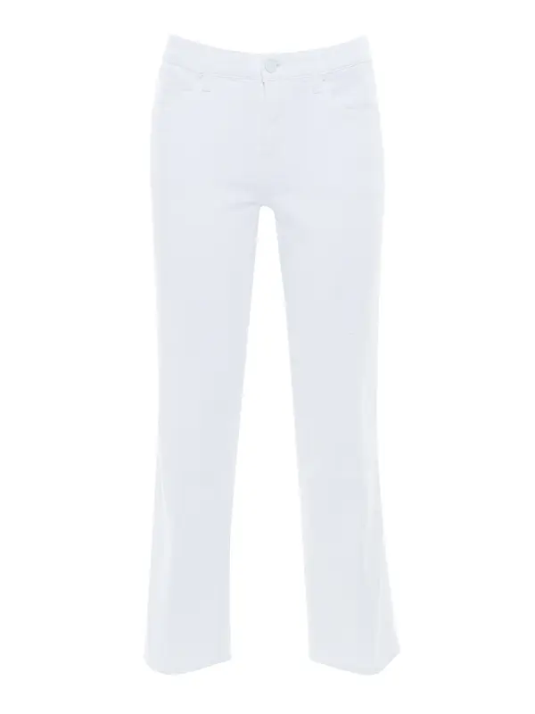 7 For All Mankind Calie Straight Ankle Jeans - White