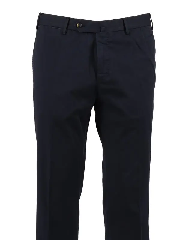 PT TORINO Slim Flat Front Trousers - Blu