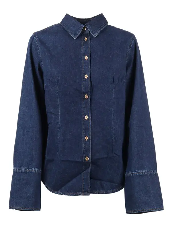 7 For All Mankind Shaped Shirt - Blu