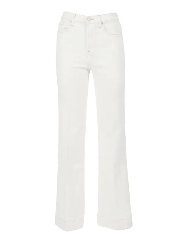 7 For All Mankind Modern Dojo Tailorless Jeans - White